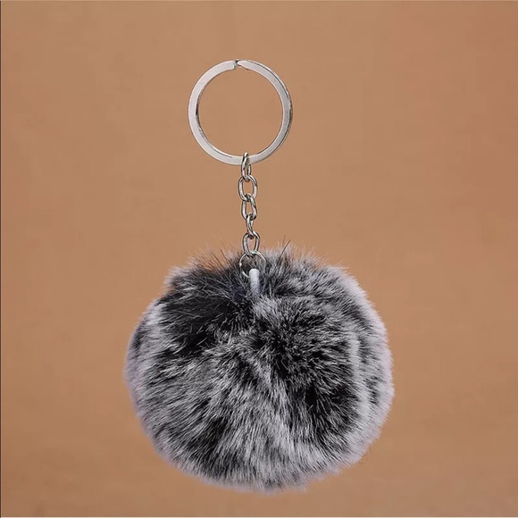 Accessories | Fuzzy Bag Charm Keychain Pompom | Poshmark